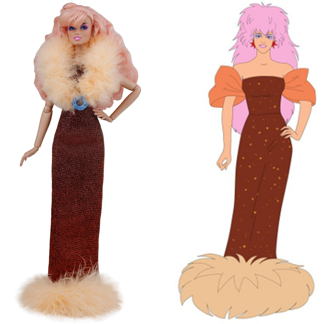 ELENPRIV Jem Fur Dress outfit from Jem and the Holograms for Color ...